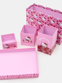 Sinsay - Sada organizérů na stůl Hello Kitty - sytě růžová