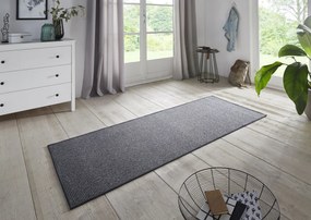 Kusový koberec Bouclé 104435 Anthracite, 67x200, šedá, chodba / predsieň, BT Carpet