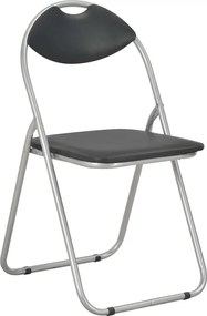 vidaXL Skládací jídelní židle 2 ks umělá kůže [284407] Barva: Bílá