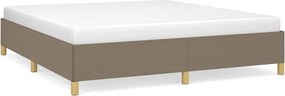 Rám postele s boxspringem taupe 160 x 200 cm textil 3120973