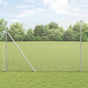 Zemní upevnění svařované drátěné ploty 10 x 1,5 m Stříbrná 3351585