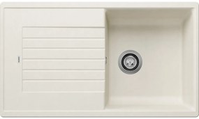 Blanco Zia 5 S, silgranitový dřez 860x500x190 mm, 1-komorový, bílá jemná, BLA-527204