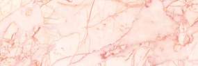 DIMEX | Fototapeta do kuchyně Růžový mramor KI-180-157 | 180 x 60 cm | krémová, oranžová, růžová