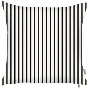 Černobílý povlak na polštář Mike & Co. NEW YORK Pinky Light Stripes, 43 x 43 cm