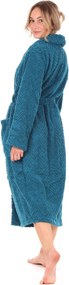 Bavlněný župan Athena s límcem petrolejová 21 16 6430 unisex - S