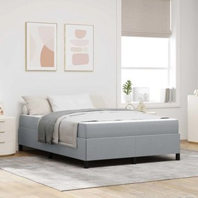 Postel s boxspringem Světle šedá 140 x 200 cm textil 3398864