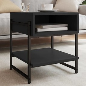 vidaXL Konferenční stolek 40 x 40 x 45 cm kompozitní dřevo [838966] Barva: Černá