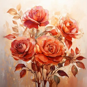 XXXLutz MALBA NA PLÁTNĚ, květiny, 30/30 cm Euroart - Obrazy na plátně - 0057210916