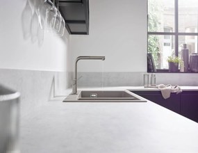 Hansgrohe M54, dřezová baterie Talis s výsuvnou koncovkou, sBox, vzhled nerezový 72809800