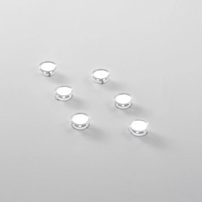 FAN LED-RIDER-R6 Sada 6 zápustných venkovních svítidel LED RIDER DC 12 V nikl 6x0,6 W 360 lm 4000 K IP67 3x3,7 cm - FANEUROPE