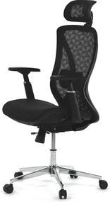Ergonomická kancelářská židle NILS - černá síťovina