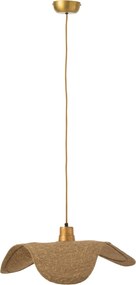 Přírodní stropní světlo se stínidlem z trávy Moonj S - 48*55*8 cm