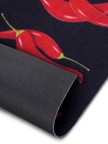 Hanse Home, Běhoun Cook & Clean 105727 Black Red, 50x150, červená, kuchyně