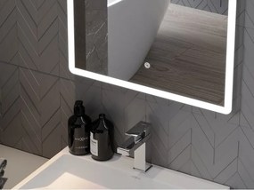 Mexen Navia osvětlené koupelnové zrcadlo 60 x 80 cm, LED 6000K, anti-fog - 9803-060-080-611-00