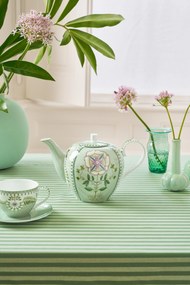 Pip Studio Lily &amp; Lotus čajová konvice 1,6l, zelená (Porcelánová čajová konvice)