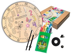 CLOCKODILE Set k výrobě nástěnných hodin s motýlky CLOCKODILE CREATIVE Butterflies CCT0021 - POSLEDNÍ KUS DOMAŹLICE