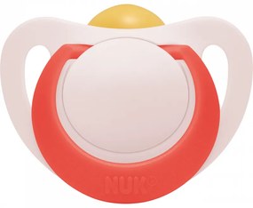 NUK Latexové šidítko Star 6-18 m Červená