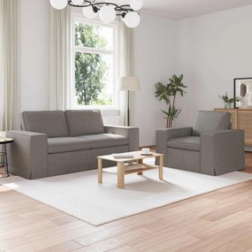 Set pohovek 2 ks Taupe textil 3407548