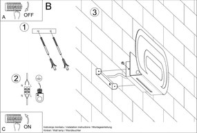 Sollux Lighting Nástěnné svítidlo SACCON bílé