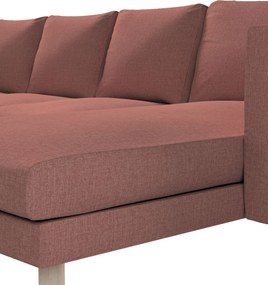 Potah na pohovku IKEA Norsborg 4-místná se šezlongem barva hnědá látka pletený vzor