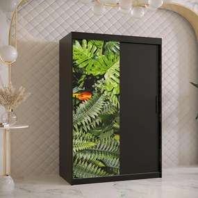 Šatní skříň Paproč | 120 cm | černá