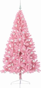 Umělý osvětlený vánoční stromeček Růžová 240 cm PVC 3397105