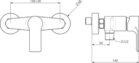 Sapho PAX XA11 sprchová baterie chrom