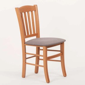 Stima Židle VENETA s čalouněným sedákem Odstín: Olše, Látky: LUX šedá 5