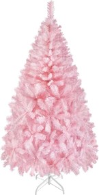 Umělý vánoční stromek Yaheetech – růžová, 154 cm (267364081065)