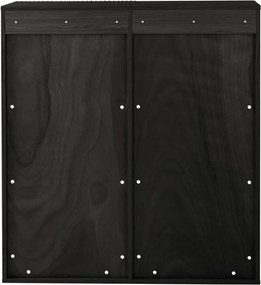 Černá předsíňová sestava v dekoru jasanu 110x120x40 cm Sion – Jotex