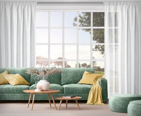 ZATEMŇOVACÍ ZÁVĚS NA PÁSCE ROSI1 140X270 CM BÍLÁ