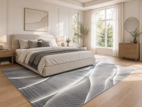Ayyildiz, Kusový koberec Parma 9310 black, 80x150, šedá, chodba / předsíň