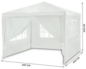 Bestent ZAHRADNÍ ALTÁNEK 3X3 M 100g/m2 BÍLÝ GARDEN