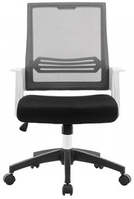 Kancelářská židle DURANGO – síťovina, šedá / bílá