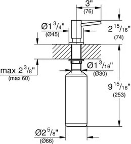 Grohe - Dávkovač mycího prostředku, 500 ml, matná černá