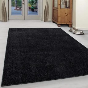 Vopi | Kusový koberec Ata 7000 anthracite - kulatý 200 cm průměr