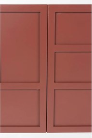 Červený kovový TV stolek 160x58x36 cm Davis – White Label