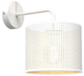 Luminex Nástěnná lampa LOFT SHADE 1xE27/60W/230V bílá/zlatá LU5259