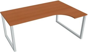 Kancelářský pracovní stůl Hobis Ergo UEO1800L, bílá RAL 9016, deskabuk