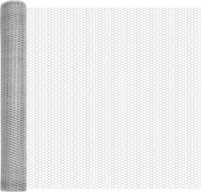 Hexagonální kotvení plotu 50 x 1,2 m Pozinkovaná ocel Stříbrná 3352995