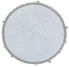 Hans Home | Pro zvířata: Pratelný koberec Bubbly Soft Blue kruh