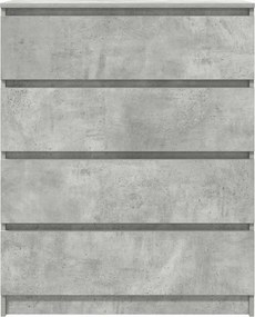 Příborník betonově šedý 80x35x99 cm kompozitní dřevo 3328483