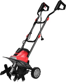 Costway Elektrický kypřič a kultivátor elektrický kypřič zahradní kypřič červená