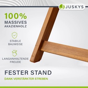 Juskys Balkonový set Bala z akáciového dřeva, 3 díly
