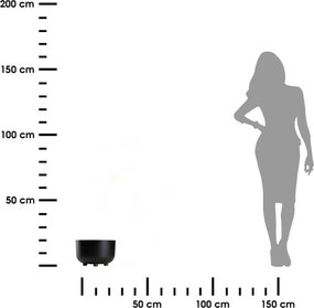 PLASTOVÝ KVĚTINÁČ TERRA 27X17 CM ČERNÁ