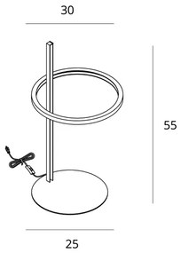 Maxlight T0062 Stolní lampa LOZANNA bronzová