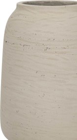 Stolní váza MONTI, sklolaminát, výška 28 cm, béžová