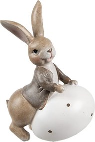 Velikonoční dekorace králík s vajíčkem - 11*7*17 cm