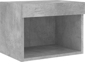 5dílná obývací stěna s LED betonově šedá kompozitní dřevo 3216685