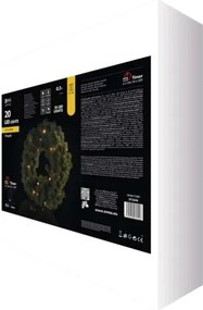 LED vánoční věnec EMOS DCTW05 ZY2244 2xAA vnitřní použití teplá bílá